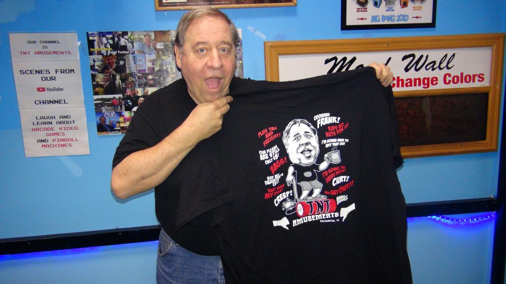 T Shirt BLACK (with Todd on Back) | TNT Amusements Store